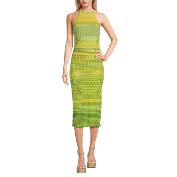 Gianni Bini | Dresses | Gianni Bini Chic Green Halter Dress Nwt | Poshmark